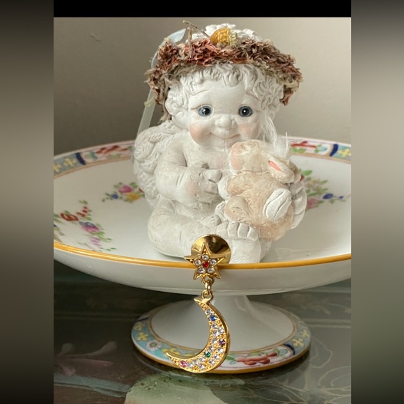 Jewelry | 2 For 25 Rhinestone Star And Moon Collar Coat Pin | Poshmark